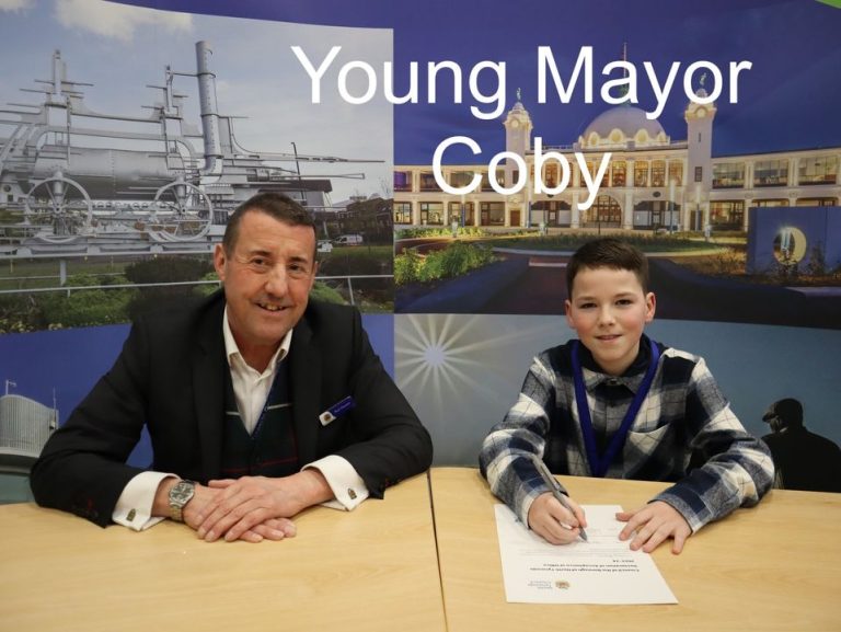 Coby becomes Young Mayor! - Home