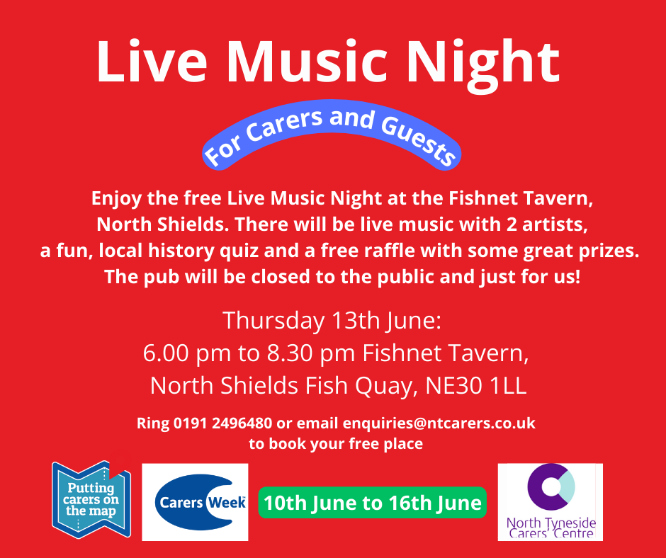 Carers Week - Live Music Night at the Fishnet Tavern - Home